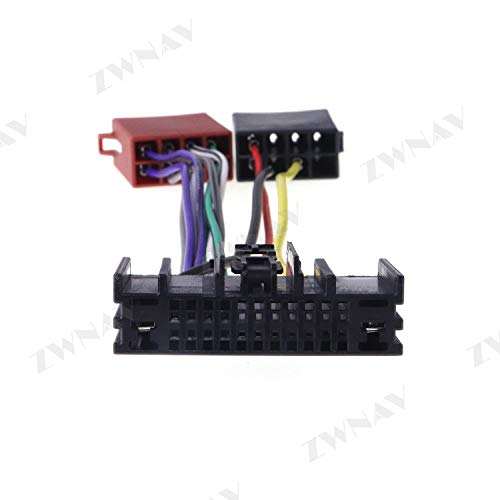 ZWNAV ISO Car Radio Wire Cable Wiring Harness Stereo Adapter Connector Adaptor Plug Power and Loudspeaker Fit for Ford 2011+ (Select Models), for Land Rover 2011+ (Select Models)