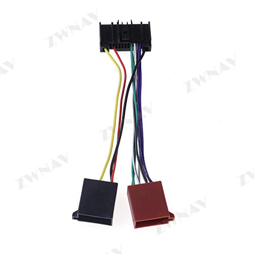 ZWNAV ISO Car Radio Wire Cable Wiring Harness Stereo Adapter Connector Adaptor Plug Power and Loudspeaker Fit for Ford 2011+ (Select Models), for Land Rover 2011+ (Select Models)