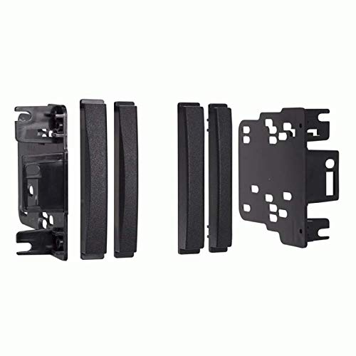 Carxtc Double Din Install Car Stereo Dash Kit for a Aftermarket Radio Fits 2012-2015 Ram C/V Tradesman Trim Bezel is Black Textured