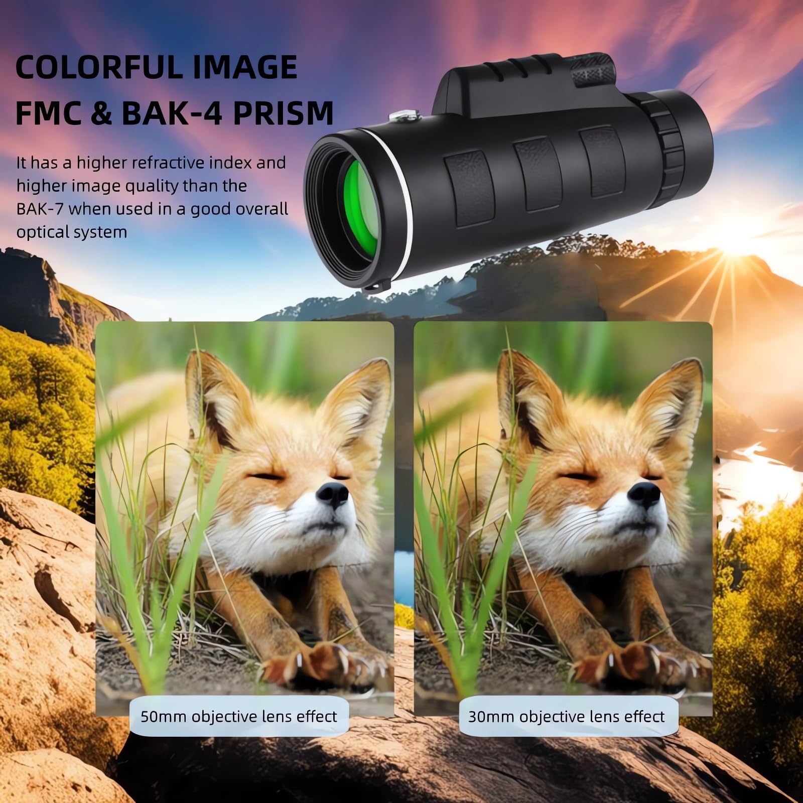 New 2023 Monocular Telescope for Smartphone,High Power Monocular with Smartphone Adapter and Sturdy Tripod, BAK4 Prism Monocular for Boating/Yachting/Sports/Bird Watching/Auto Racing/Hunting/Trevel