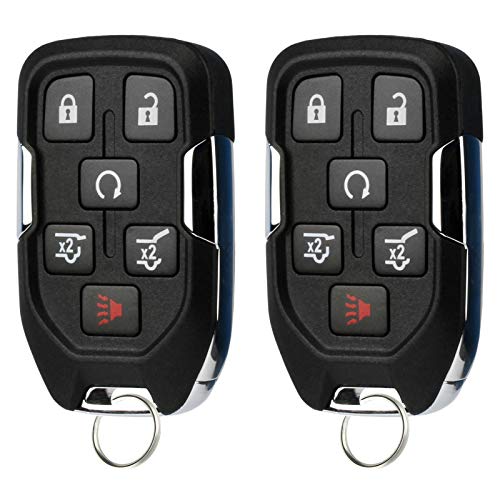 Smart Key Fob Keyless Entry Remote fits 2015-2020 Chevy Suburban/Tahoe/GMC Yukon + Yukon XL (HYQ1AA, 13580802), Set of 2