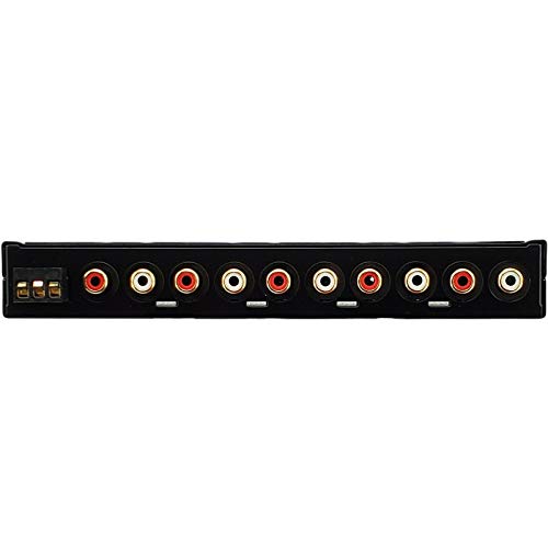 Gravity EQ15 1/2 Din Five Equalization Bands Car Audio Equalizer EQ Front, Rear +Master Volume Control with up to 9 Volts RMS of Output/Three Stereo RCA Output