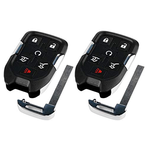 Smart Key Fob Keyless Entry Remote fits 2015-2020 Chevy Suburban/Tahoe/GMC Yukon + Yukon XL (HYQ1AA, 13580802), Set of 2