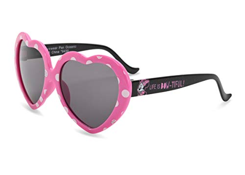Minnie Mouse Girls Sunglasses for Kids Toddler Sunglasses with Kids Glasses Case (Pink)