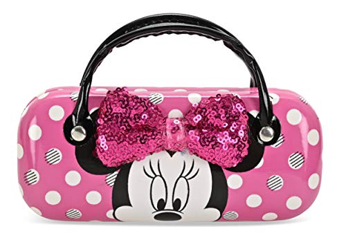 Minnie Mouse Girls Sunglasses for Kids Toddler Sunglasses with Kids Glasses Case (Pink)