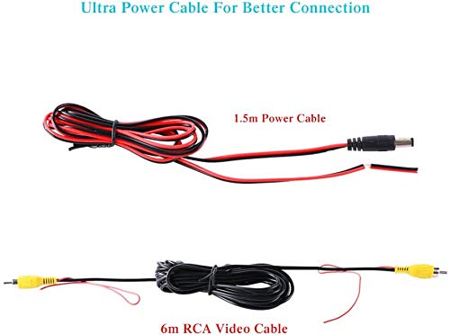 Reverse Backup Camera,170 Degree Wide View Angle Universal Car Front/Side/Rear View Camera,2 Installation Options,Removable Guildlines,Mirror Non-Mirror Image,12V only