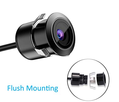 Reverse Backup Camera,170 Degree Wide View Angle Universal Car Front/Side/Rear View Camera,2 Installation Options,Removable Guildlines,Mirror Non-Mirror Image,12V only