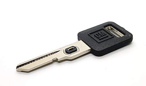 GM 595516 Genuine OEM Single Sided Ignition Logo Key Blank w/Vats Resistor Chip #6. for: Buick, Cadillac, Chevrolet, Oldsmobile, Pontiac, Strattec V.A.T.S No. 6.