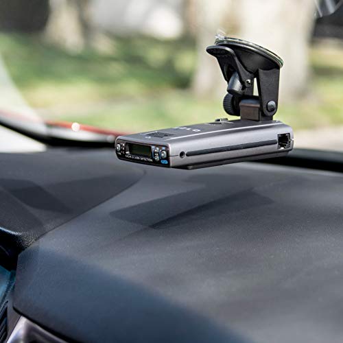 Car Radar Mount, Crossery Windshield & Dashboard Radar Detector Suction Mount for Escort Passport, Beltronics Vector & Rocky Mountain Phantom-T Radar Detectors, Easy To Install, Adjustable, Black