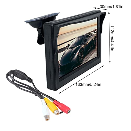 4.3 Inch Car Monitor Tft LCD Digital 16:9 800 * 480 Screen 2 Way Video Input Colorful for Reverse Rear View Camera DVD Vcd P8l2