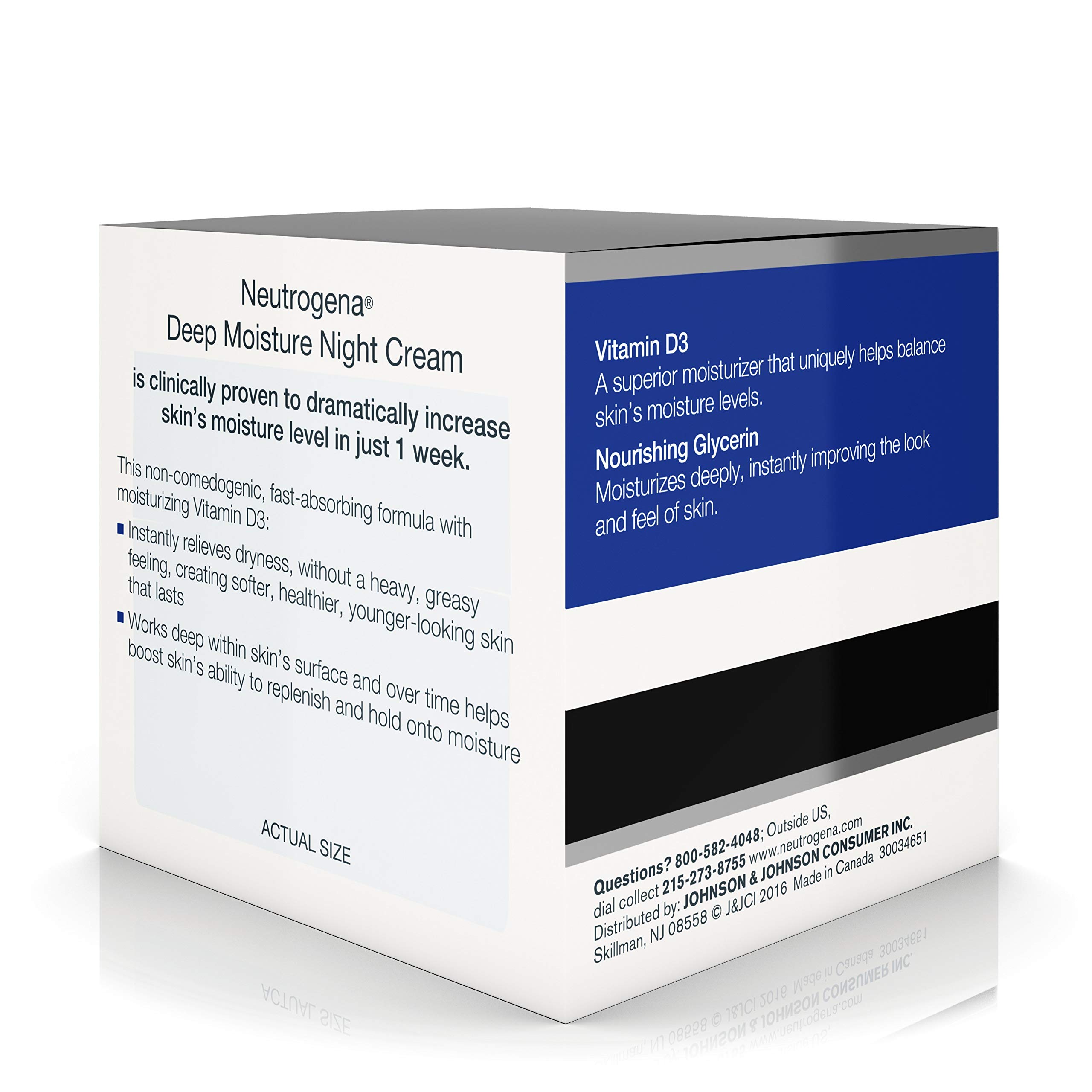 Neutrogena Deep Moisture Night Cream , 2.25 Ounce