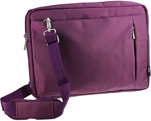 Navitech Purple Sleek Water Resistant Travel Bag - Compatible with Youyijia Portable 7.8" DVD Player