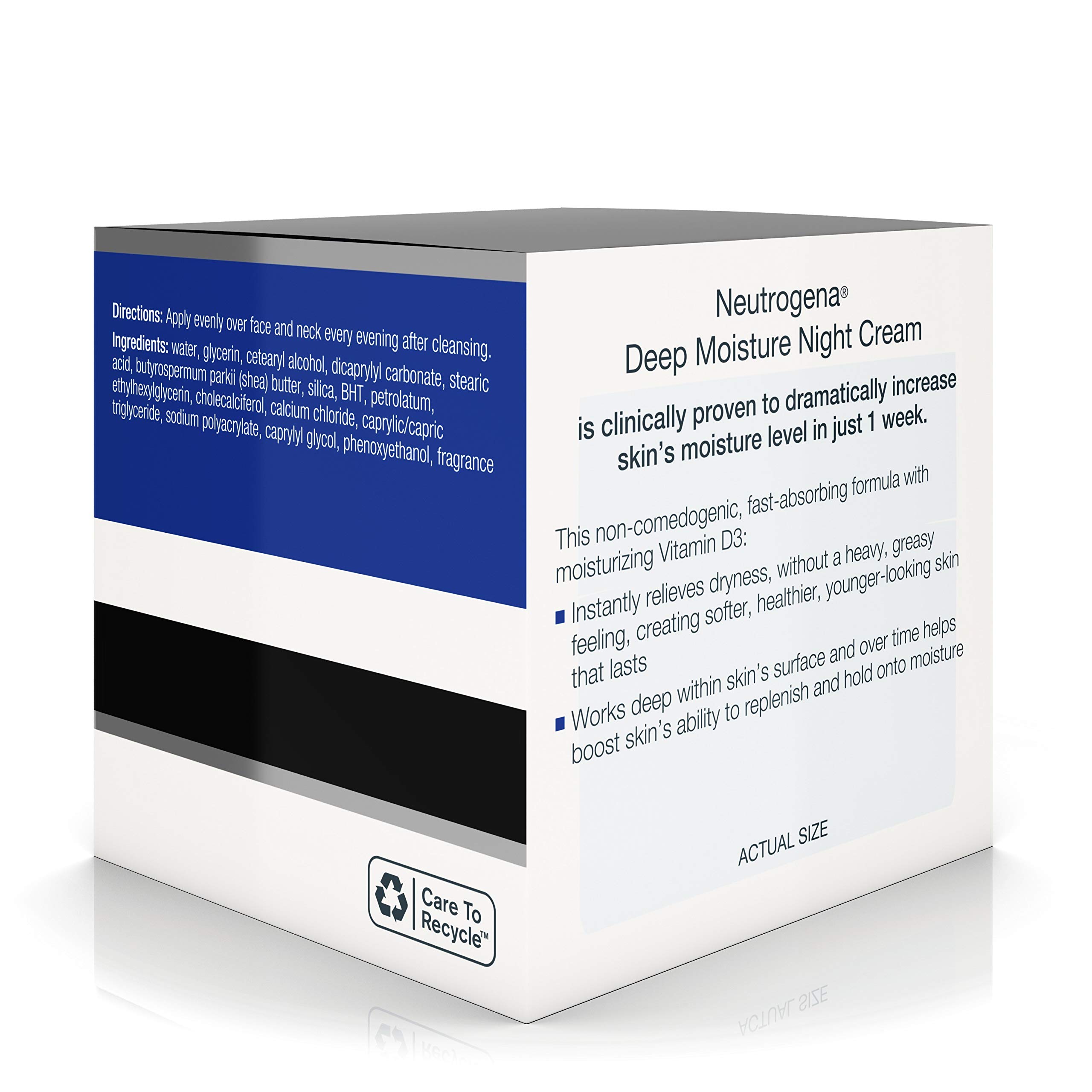 Neutrogena Deep Moisture Night Cream , 2.25 Ounce