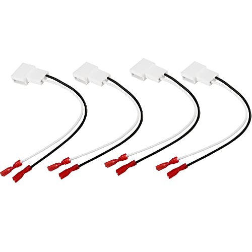 4 Pack 72-8104 Speaker Harness Adapter for Toyota Speaker Wire Harness Adapter Plug Compatible with Toyota Tacoma Tundra Camry Corolla 4 Runner Scion Pontiac Speaker Wiring Harness Adapter