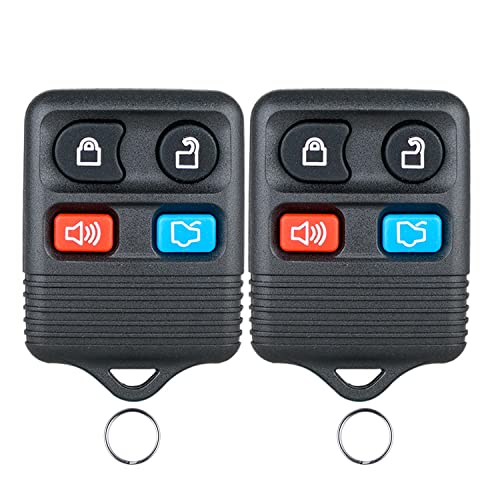 Car Keyless Entry Remote Key Fob Replacement for 1998-2014 Ford Mustang Focus Expedition Explorer (CWTWB1U345 GQ43VT11T) Self-Programming Set of 2