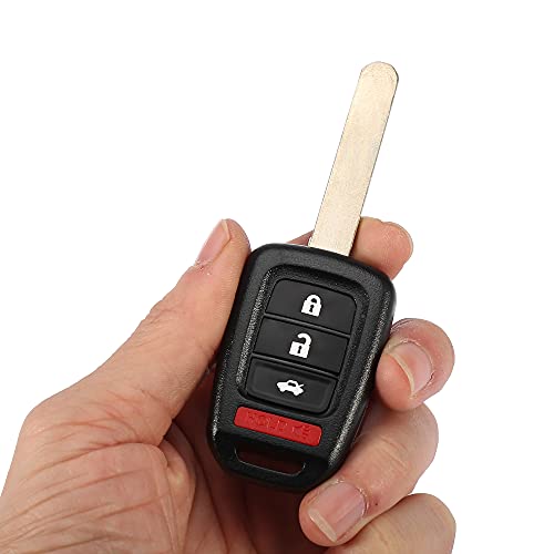 X AUTOHAUX Keyless Entry Remote Car Key Fob 433Mhz 4 Button MLBHLIK6-1TA for Honda Accord 2016 2017 for Honda Civic 2016-2020