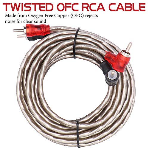 4 Gauge Audio Amplifier Installation Wiring Systems KIT,Make Connections and Brings Power to Your Radio,Subwoofers and Speakers