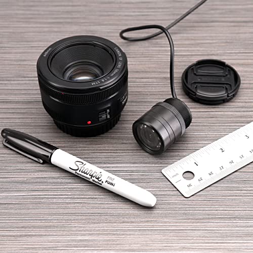 Pyle Universal Mount Front Rear Camera - 1.25β Marine Grade Waterproof Cam Built-in Distance Scale Lines Backup Parking/Reverse Assist w/ Night Vision LED 420 TVL Resolution & RCA Output PLCM39FRV