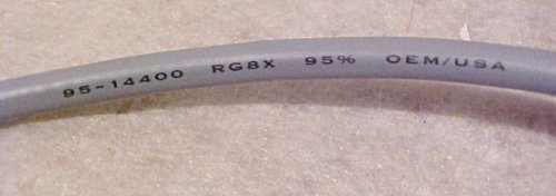 Redman Cb Made 3 ft RG8X COAX Gray Jumper CABLE CB / Ham Radio w/ PL259 Connectors