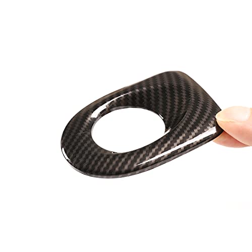 LLKUANG Fit for Toyota Tundra 2007-2021 ABS Back Door Speaker Horn Decoration Frame Cover Trim Car Accessories (Carbon Fiber Pattern)