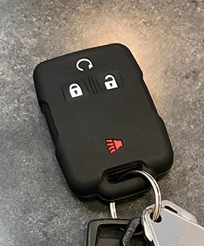 KAWIHEN 2pcs Silicone Smart Remote Key Fob Cover Protector Fit for Chevrolet GMC 4 Button
