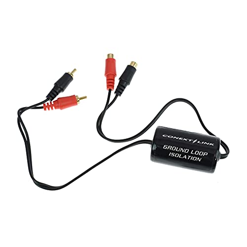 Conext Link AD104 RCA Stereo 2 Channel Ground Loop Isolator Signal Noise Filter Suppressor (13600)
