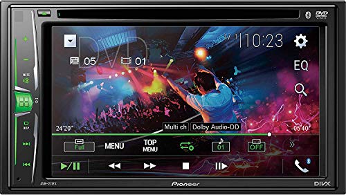 Pioneer AVH-210EX Double DIN Bluetooth in-Dash DVD/CD/AM/FM/Digital Media Car Stereo Receiver with Xtremevision HD Backup Camera