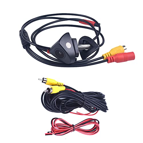 TOTMOX Car Auto Front View Camera Forward Cam, Compatible with Toyota Prado Highlander Land Cruiser Rav4 Camry Corolla Yaris Vizi Reiz Verso