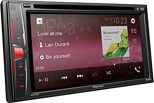 Pioneer AVH-210EX Double DIN Bluetooth in-Dash DVD/CD/AM/FM/Digital Media Car Stereo Receiver with Xtremevision HD Backup Camera