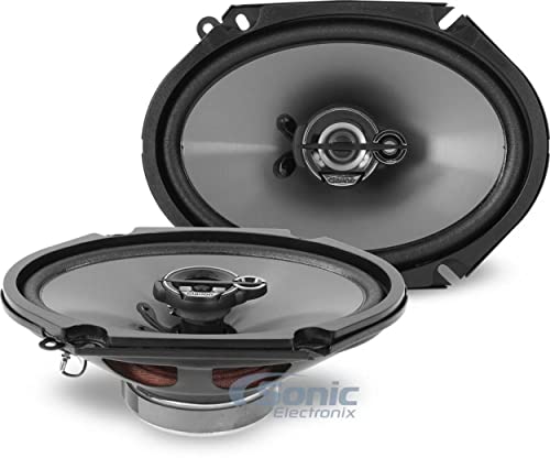 Clarion Mobile Electronics SRG6833C 300-Watt 6 x 8 Inches Good Series Custom Fit Multiaxial 3-Way Car Speakers, Set of 2