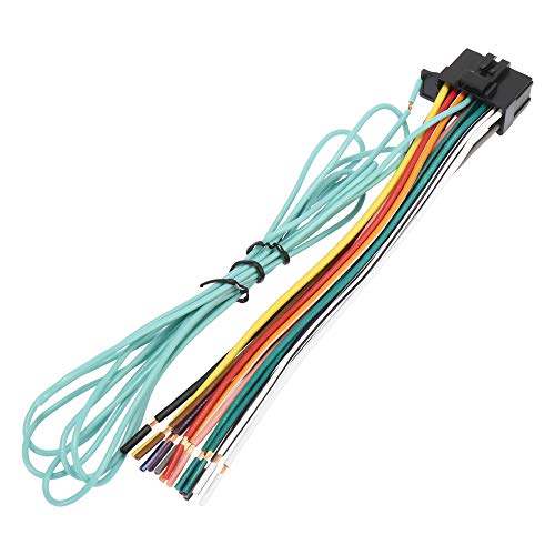 X AUTOHAUX Car Stereo CD Player Wiring Harness Wire Radio Adapter Install Plug 16 Pins for Pioneer