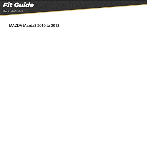 Scosche MA1543B Compatible with 2010-13 Mazda3 ISO Double DIN & DIN+Pocket Dash Kit Black