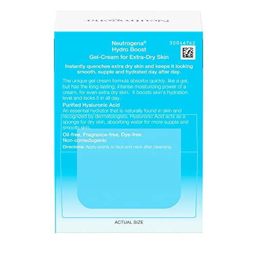 Neutrogena Hydro Boost Gel-Cream, Extra Dry Skin 1.7 oz (Pack of 3)