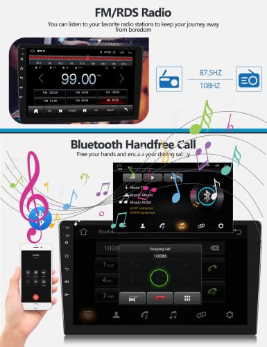 for Honda Civic 2001-2005 Android Car Stereo Support Wireless Carplay/Android Auto with 9 inch Touchscreen WiFi GPS Navigation BT USB FM/RDS Radio Receiver Backup Camera Steering Wheel Control