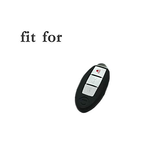SEGADEN Silicone Cover Protector Case Holder Skin Jacket Compatible with NISSAN 3 Button Smart Remote Key Fob CV9501 Purple