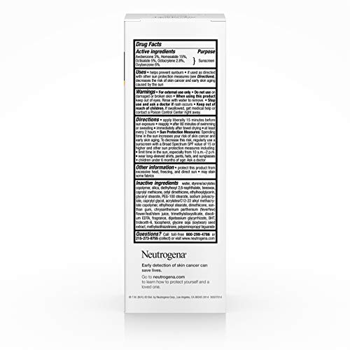 Neutrogena Age Shield Anti-Oxidant Face Lotion Sunscreen with Broad Spectrum SPF 70, Oil-Free & Non-Comedogenic Moisturizing Sunscreen to Prevent Signs of Aging, 3 fl. oz (Pack of 2)