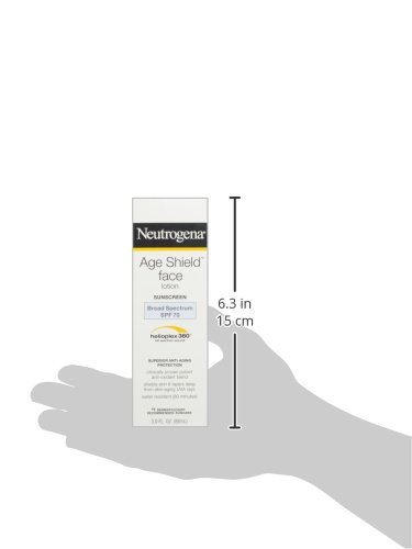 Neutrogena Age Shield Anti-Oxidant Face Lotion Sunscreen with Broad Spectrum SPF 70, Oil-Free & Non-Comedogenic Moisturizing Sunscreen to Prevent Signs of Aging, 3 fl. oz (Pack of 2)