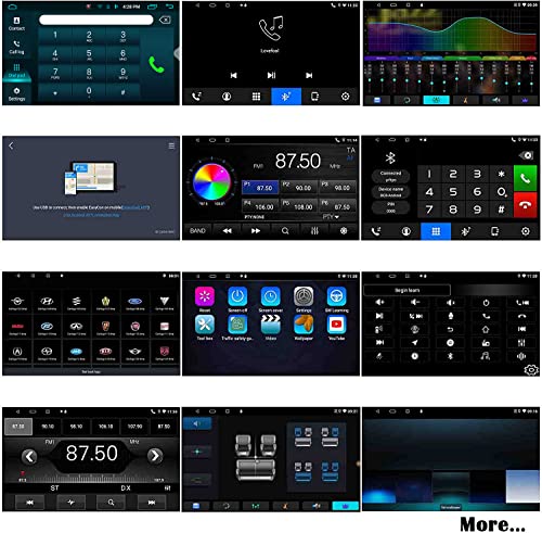 Binize Android 10.1 Inch Double Din Car Stereo Compatible with Wireless Carplay Android Auto Head Unit Car Radio Touchscreen Bluetooth Car Stereo with Backup Camera Car in-Dash Navigation GPS Units