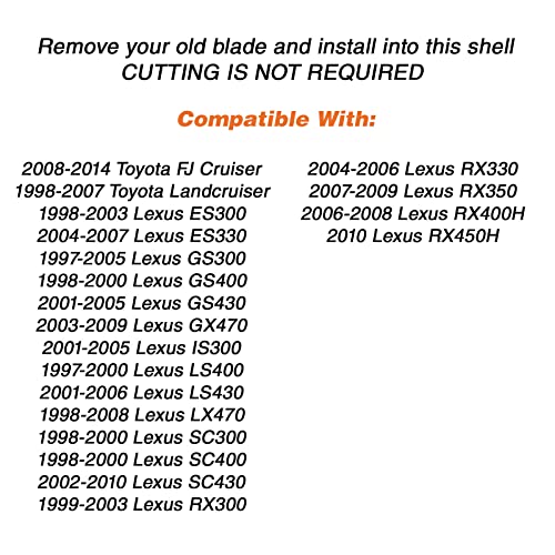 Key Fob Case Shell (Swap Your Original Blade)