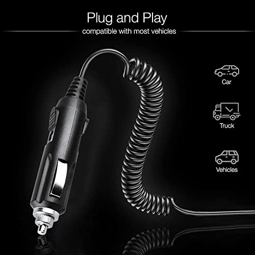 Jantoy Car DC Charger for Viore PLCD9V35 9 Dual Screen Portable DVD Player Auto Vehicle