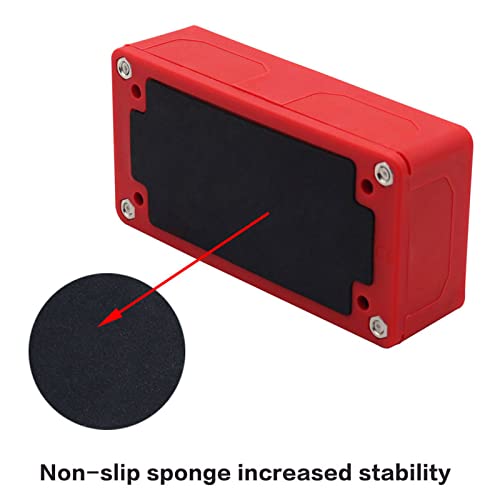 AMOMD 2PCS 300A Bus Bar Box Heavy Duty Module Design Nickel Plated Brass Buss Battery Power Distribution Block with 4xM8(5/16") Stainless Steel Terminal Studs Marine Ground DC12 24 48V(Red & Black)