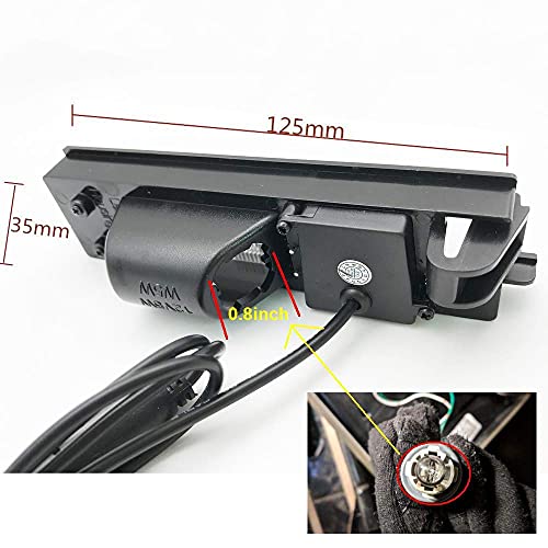 CCD Color Car Rear View Reverse Parking Camera Compatible with Toyota RAV4 RAV-4 Version-B Horizontal Hole