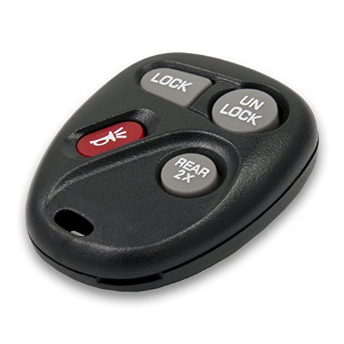 Keyless2Go Replacement for Keyless Entry Car Key Fob Vehicles That Use 4 Button KOBLEAR1XT 15043458 Remote - 2 Pack