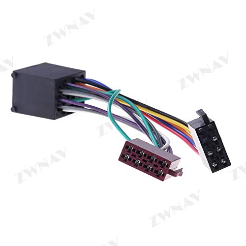 ZWNAV ISO Car Radio Wire Cable Wiring Harness Stereo Adapter Connector Adaptor Plug Power and LoudspeakerFit for BMW 1987+, Land Rover 2001+, Rover 1999+, Mini 2001+, (Selected Models)