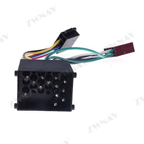 ZWNAV ISO Car Radio Wire Cable Wiring Harness Stereo Adapter Connector Adaptor Plug Power and LoudspeakerFit for BMW 1987+, Land Rover 2001+, Rover 1999+, Mini 2001+, (Selected Models)