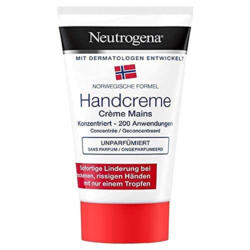 Neutrogena Concentrated Hand Cream, Unscented, Norwegian Formula,Travel Size (1.69 Ounce, Pack of 3)