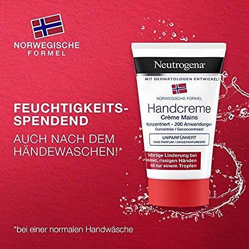 Neutrogena Concentrated Hand Cream, Unscented, Norwegian Formula,Travel Size (1.69 Ounce, Pack of 3)