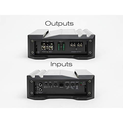 MB Quart FA1-1000.1 Mono Channel Car Audio Amplifier (Black) - Class SQ Amp, 1000-Watt, 1 Ohm Stable, Variable Electronic Crossover, LED System Protection, Heavy Duty Connections, Bass Remote Included
