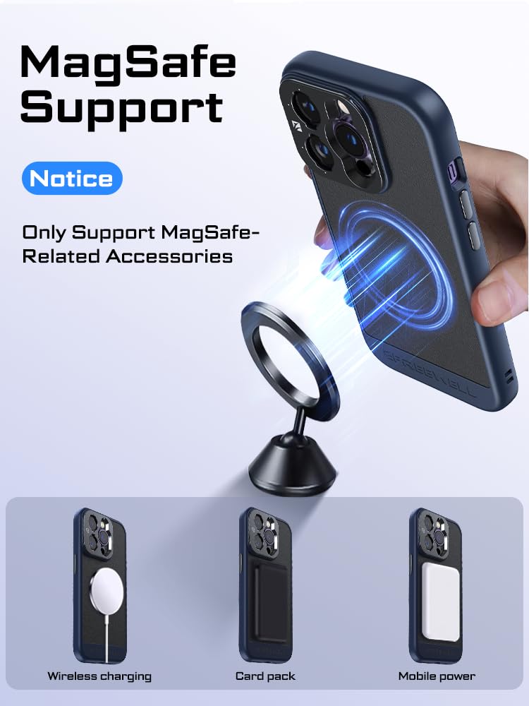 FREEWELL Sherpa Series Case for iPhone 15 Pro Max Magnetic Filter Mount & F Series Lens Slot (NOT Compatible with 17MM Lenses) Black