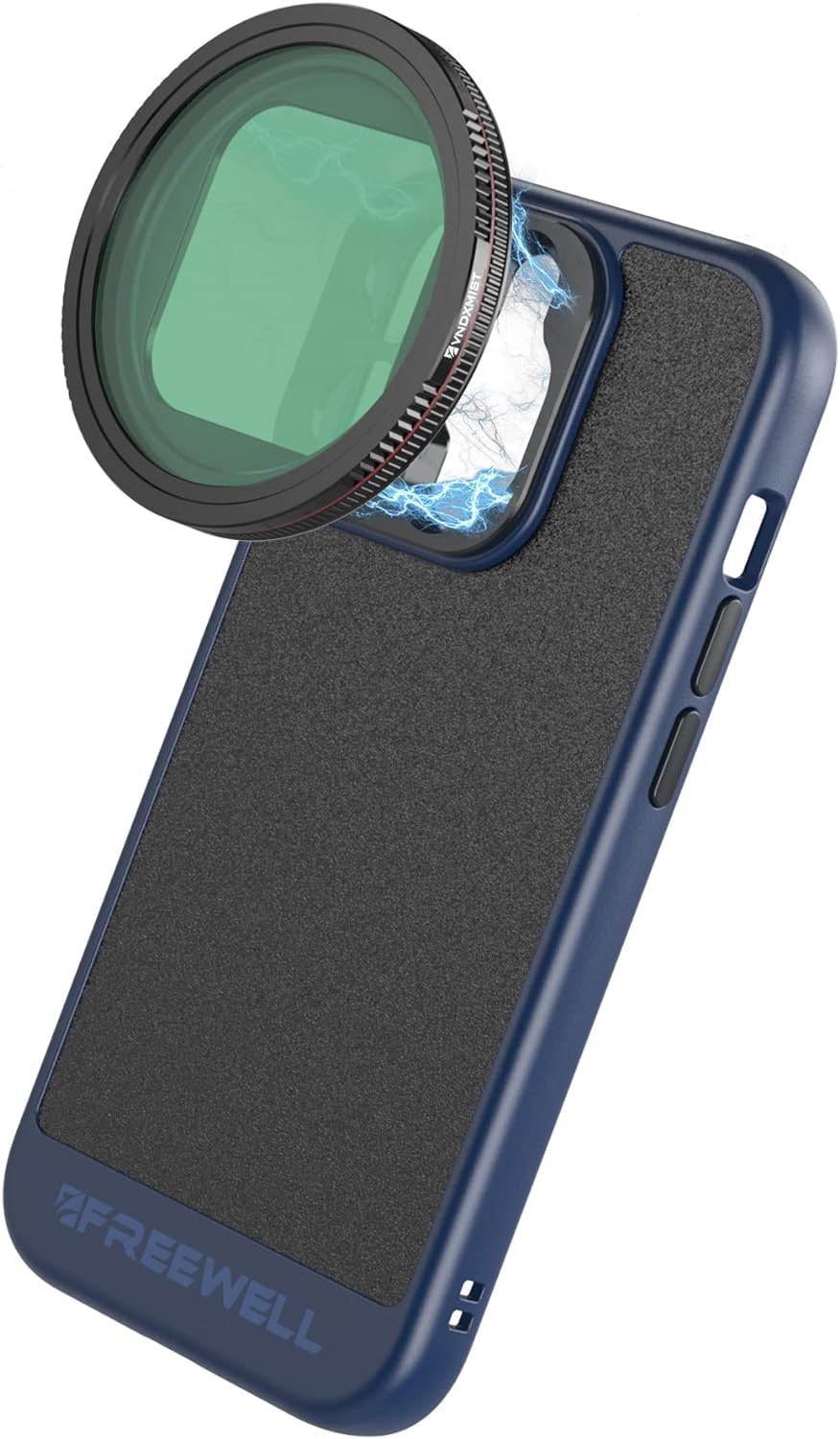 FREEWELL Sherpa Series Case for iPhone 15 Pro Max Magnetic Filter Mount & F Series Lens Slot (NOT Compatible with 17MM Lenses) Black